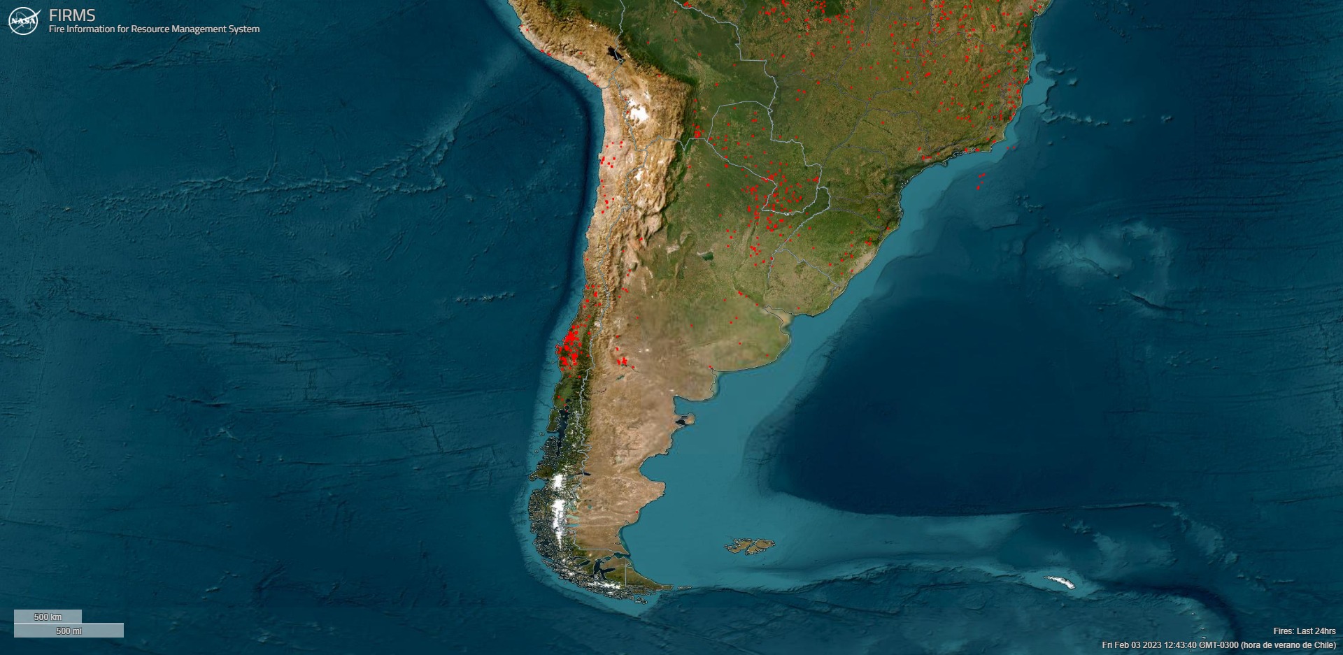 La NASA reveló imagen satelital de los incendios activos en las ...