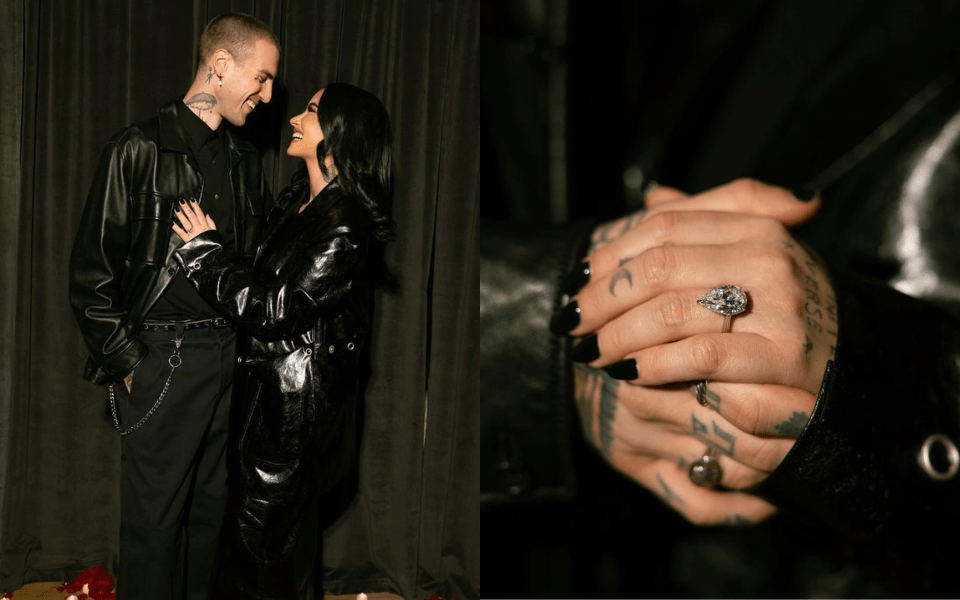 Tras un año de relación: Demi Lovato anunció su compromiso con Jordan Luces