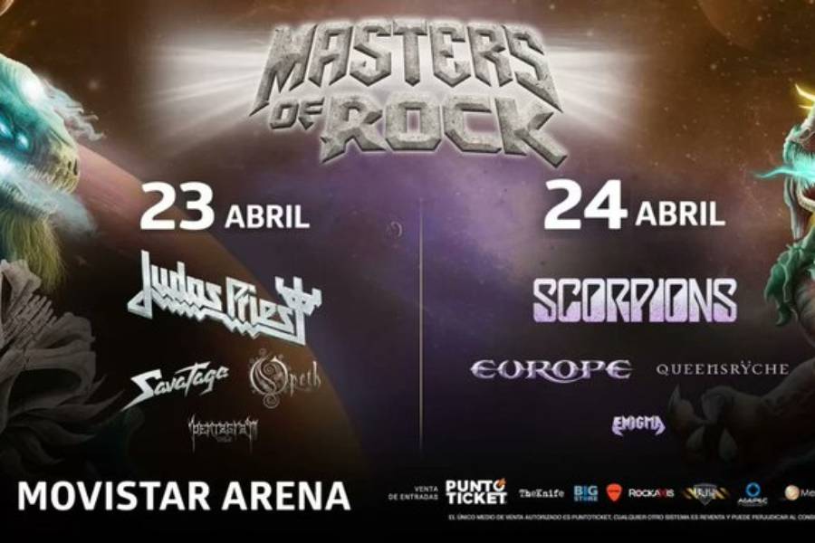 Masters of Rock Chile 2025 confirma su cartel con Judas Priest, Scorpions, Europe y más