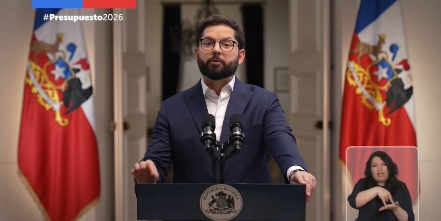 Presidente Boric detalló en cadena nacional el Presupuesto 2026 que fue entregado al Congreso